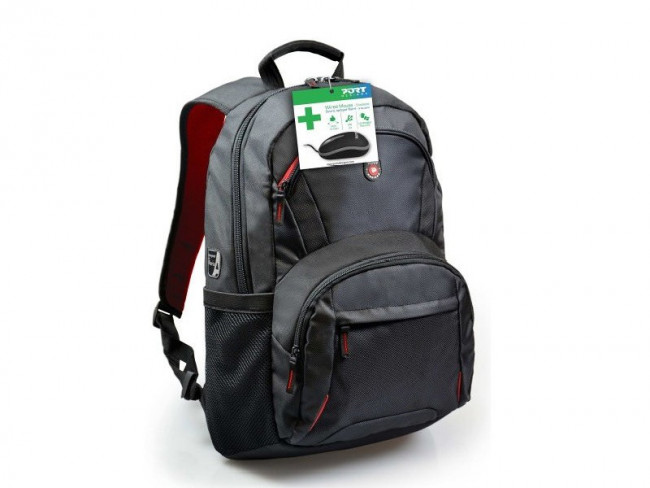 PORT DESIGNS MOCHILA PORTATIL HOUSTON 15.6" + RATON OPTICO 500285 PORT ...